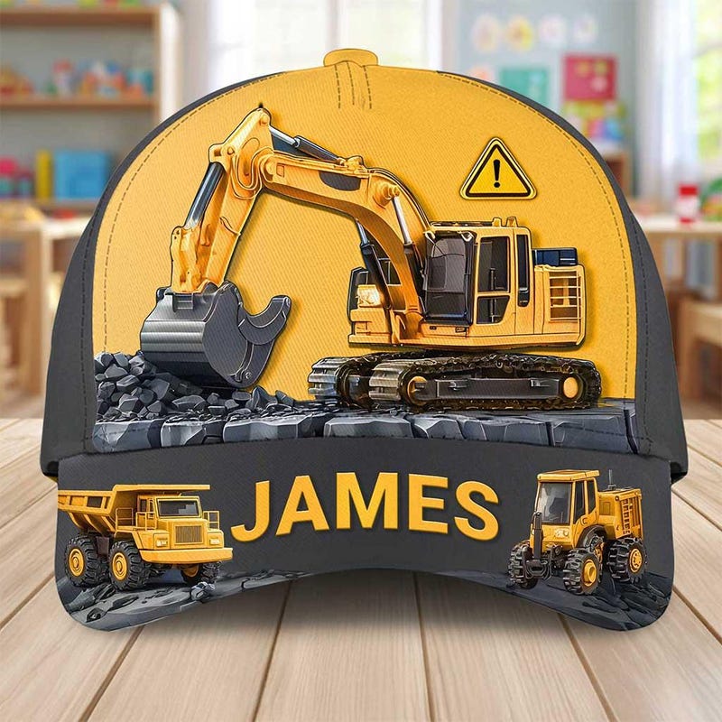 Excavator Cap for Kids - Etsy UK