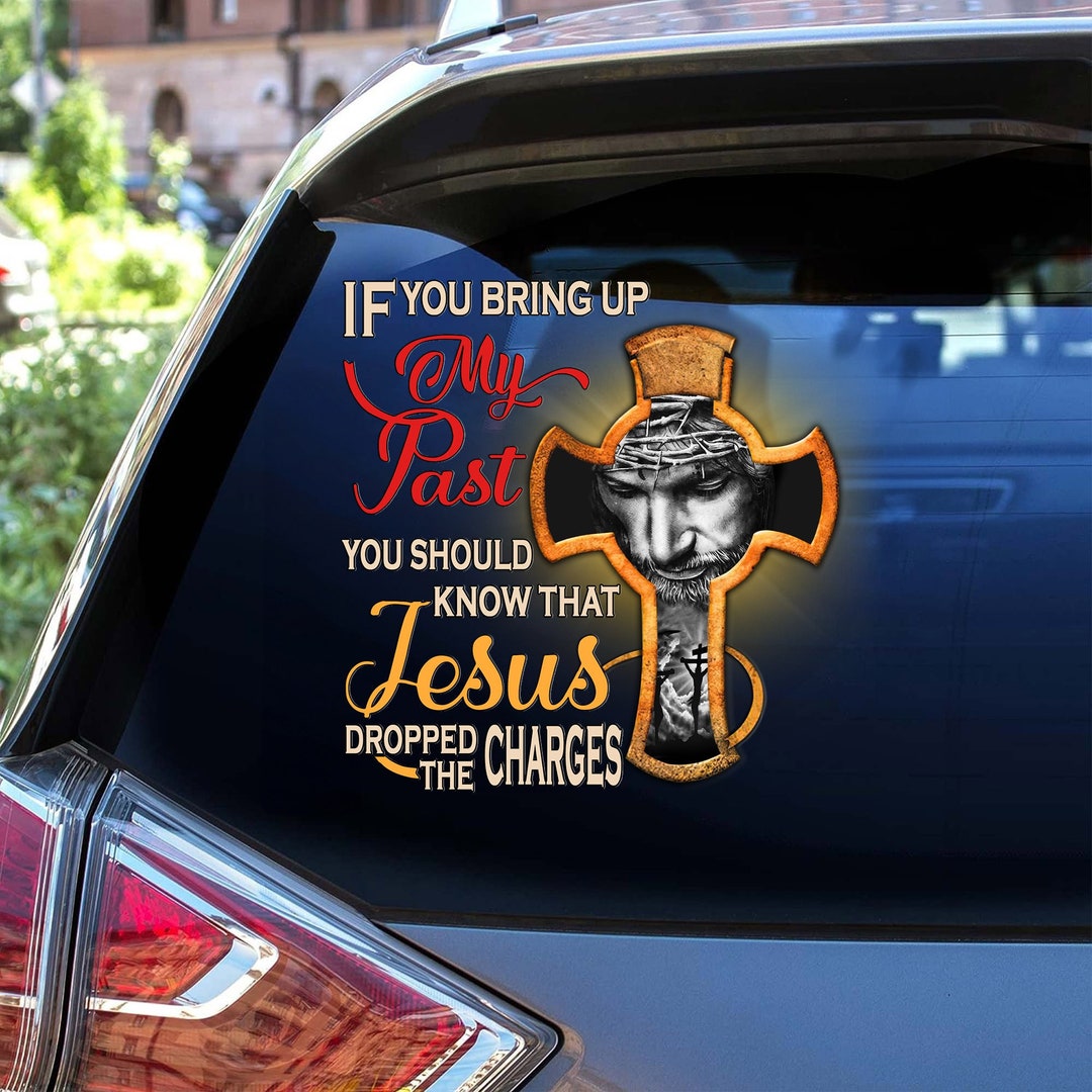 Jesus Car Decal, Christian Decal, Christian Car Decal, Jesus Car ...
