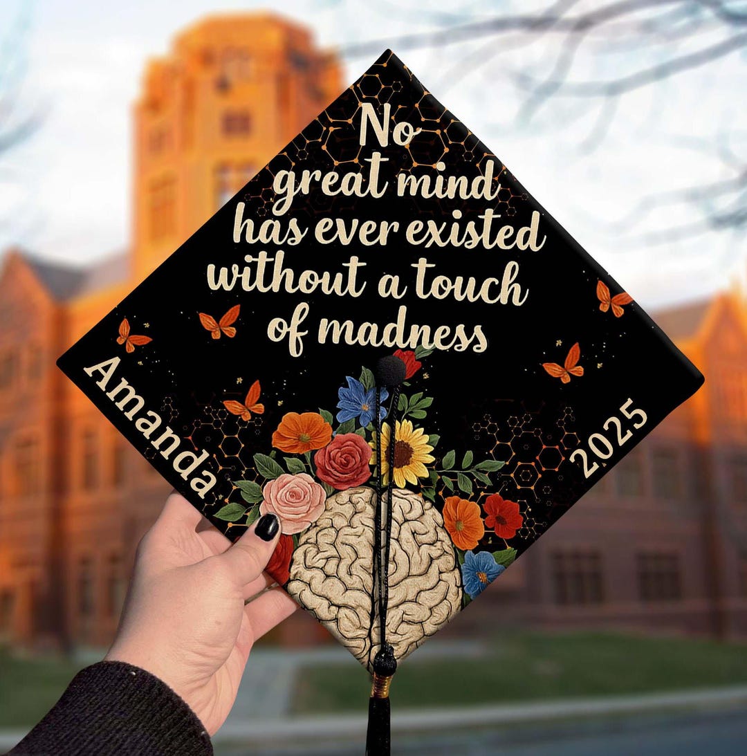 Personalized Psychology Graduation Cap Topper, Psychologist Graduation ...