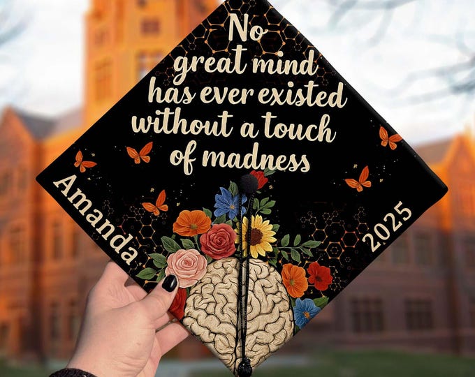 Psychology Graduation Cap Topper - Personalized Grad Cap Topper - Class ...