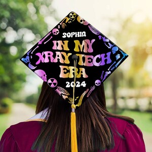 Personalized X-ray Technologist Grad Cap Topper, Rad Tech Grad Class of ...