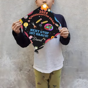 Personalized Kindergarten Graduation Cap Topper, Next Stop 1st Grade ...