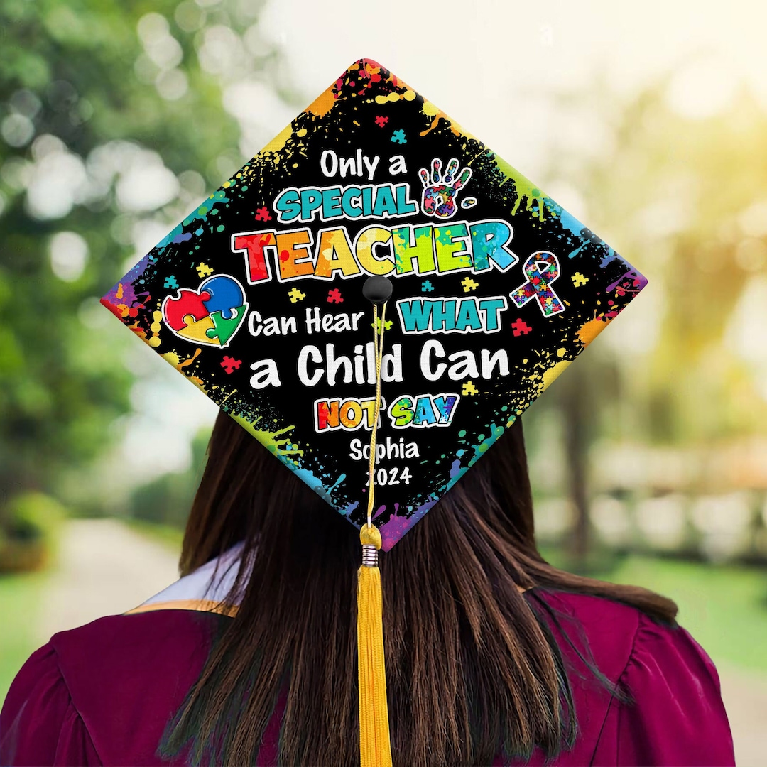 Personalized Teacher Graduation Cap Topper, Only A Special Teacher Can ...