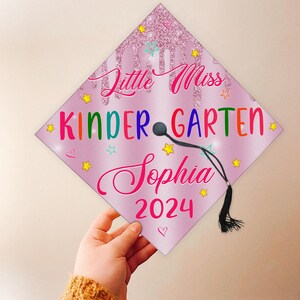Personalized Kids Graduation Cap Topper, Kindergarten Grad Cap Topper ...