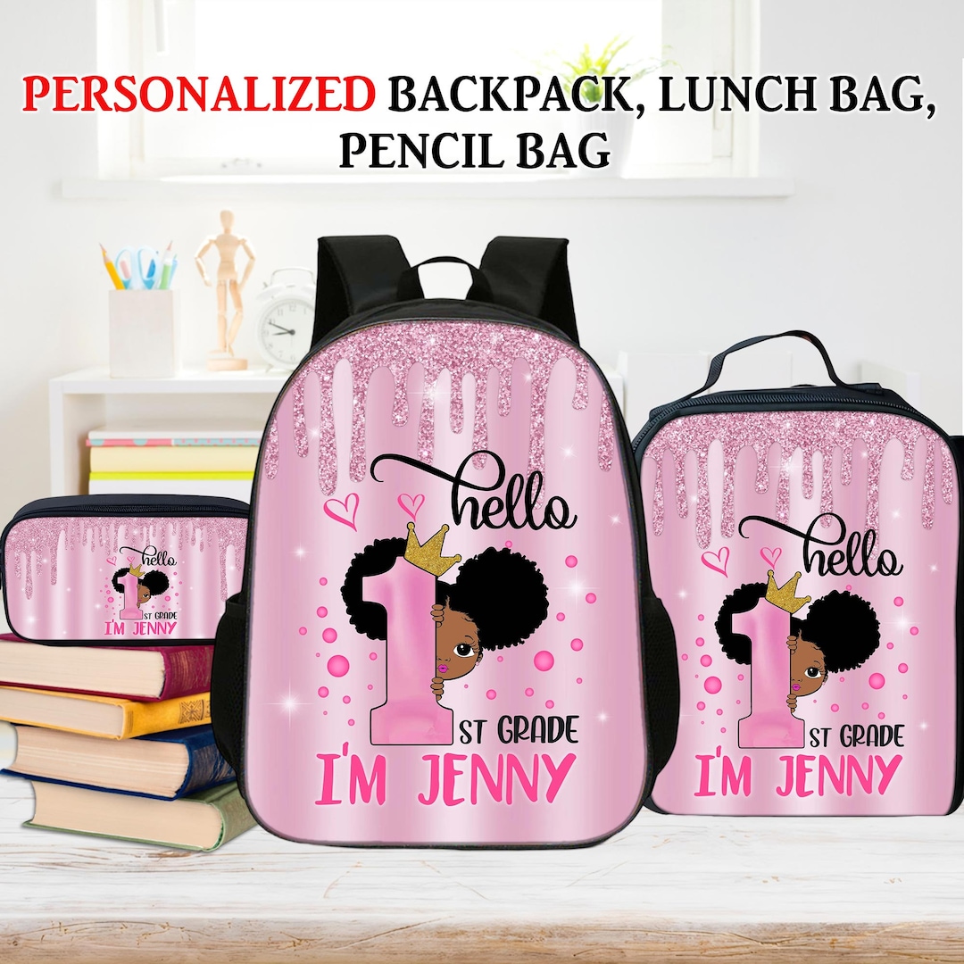Personalized Kids Backpack, Back to School Backpack Lunch Bag for Kids ...