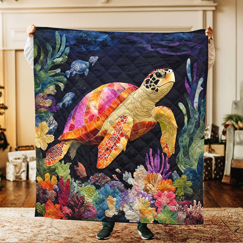 Turtle Quilt - Etsy