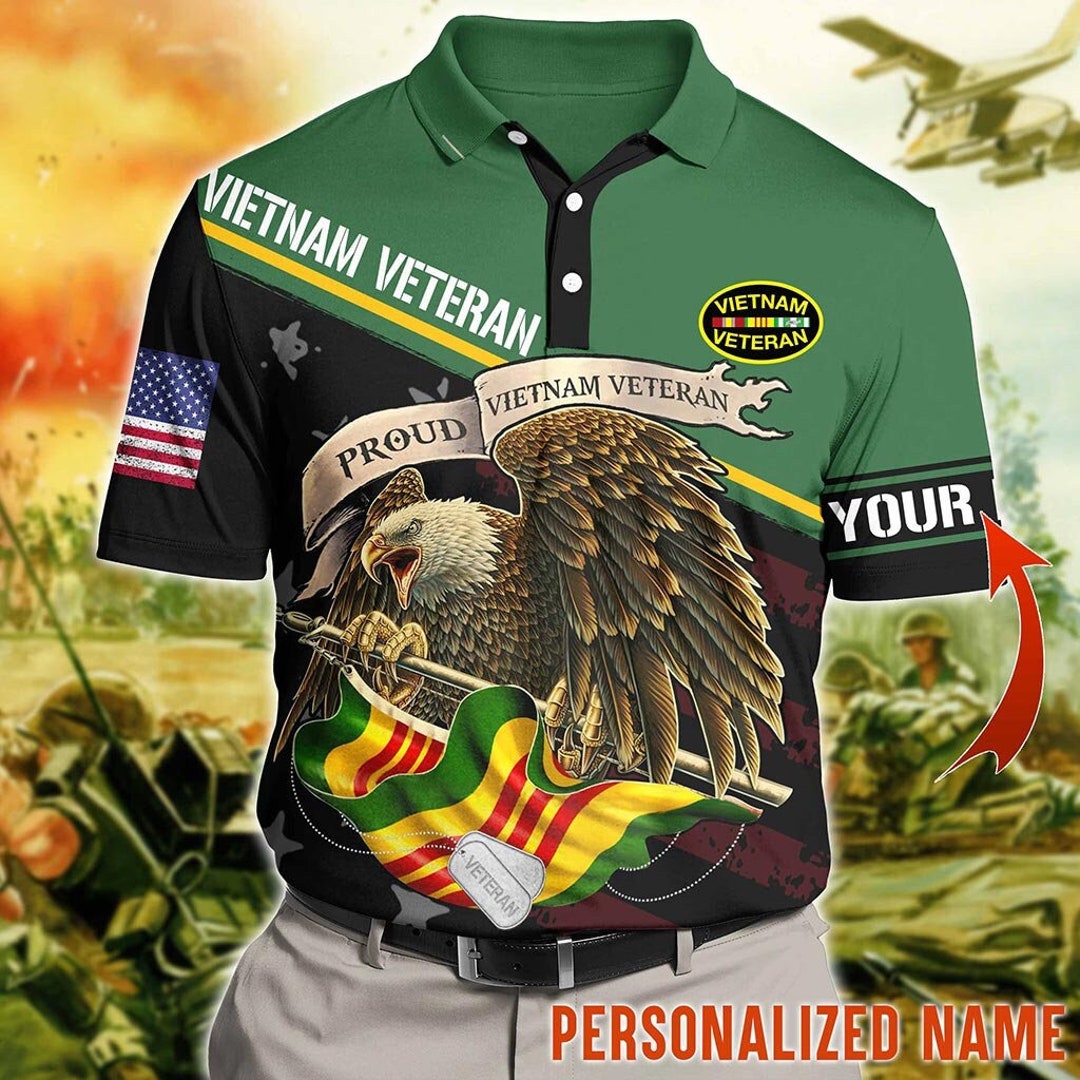 Personalized Proud Vietnam Veteran 3D All Over Printed Clothes, US ...