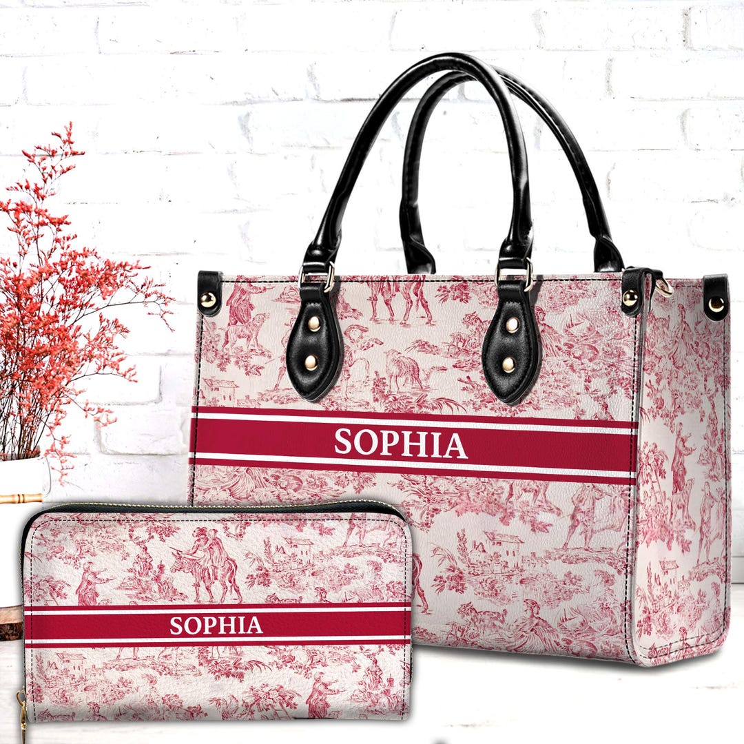 Personalized Toile De Jouy Gift Bags, French Style Lover Gift, Toile De ...