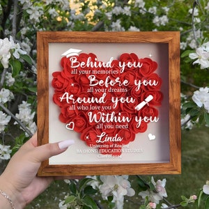 Personalized Graduation Shade Flower Box, Grad Gifts for Daughter ...
