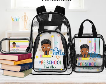 Character Personalized Clear Backpack - Etsy
