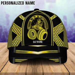 Personalized Name DJ Player Hat, Christmas Gifts for DJ, DJ Table Cap ...