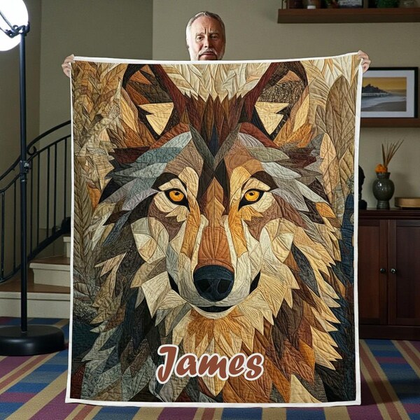 Wolf Quilt - Etsy