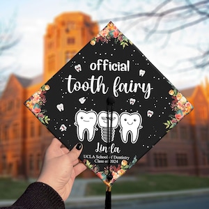 Custom Dental Hygienist Graduation Cap, Personalized Dentist Grad Cap ...