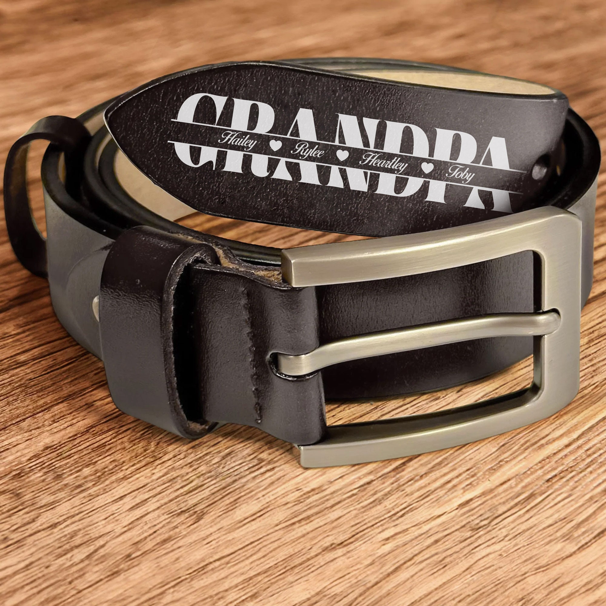 Personalized Leather Belt for Grandpa, Father's Day Gifts, Grandpa ...