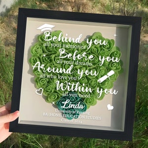 Personalized Graduation Shade Flower Box, Grad Gifts for Daughter ...