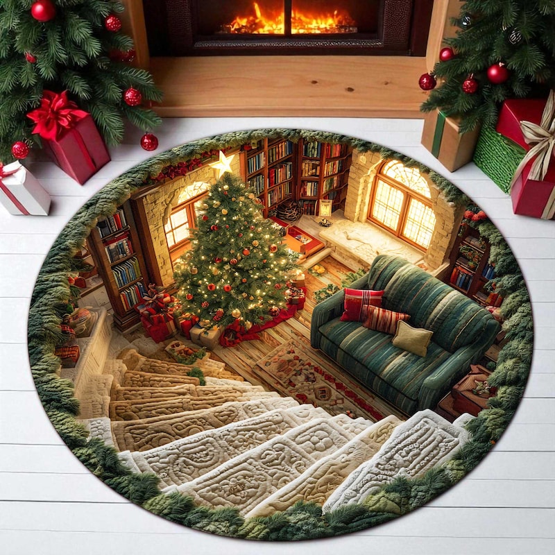 3d Quilted Christmas Rug - Etsy