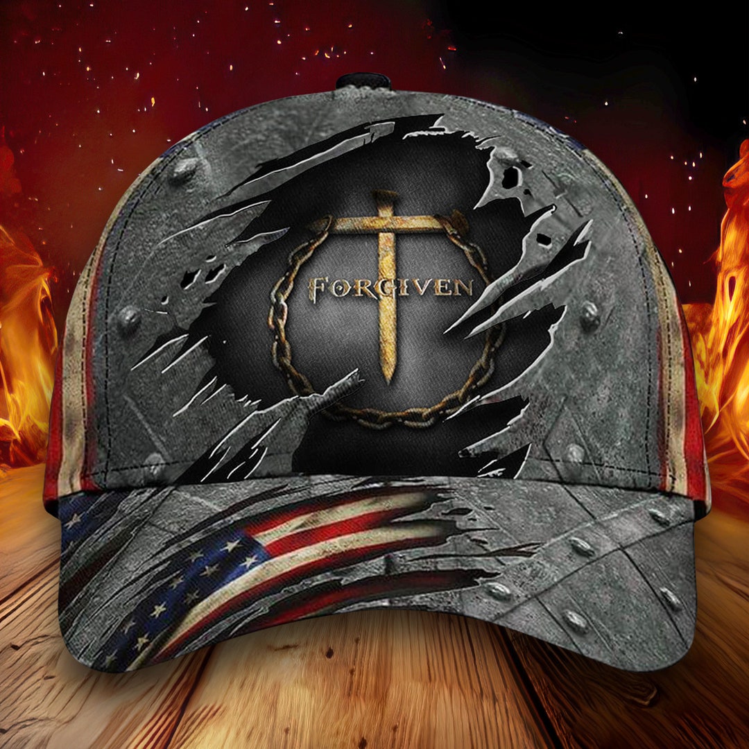 Jesus Cap, Jesus Hat, Custom Jesus Christain Hat, Cross, Faith, Bibble ...