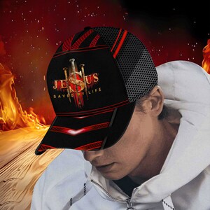Jesus Saved My Life Cap, Jesus Hat, Jesus Christain Hat, Cross Hat ...