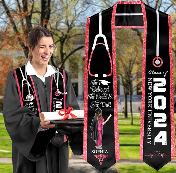 Nurse Sash Stethoscope/Medical Graduate Stole – Jess Creations LLC