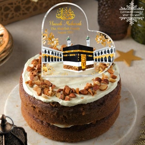 Personalized Umrah Mubarak Cake Topper for Cake Decoration, Umrah ...