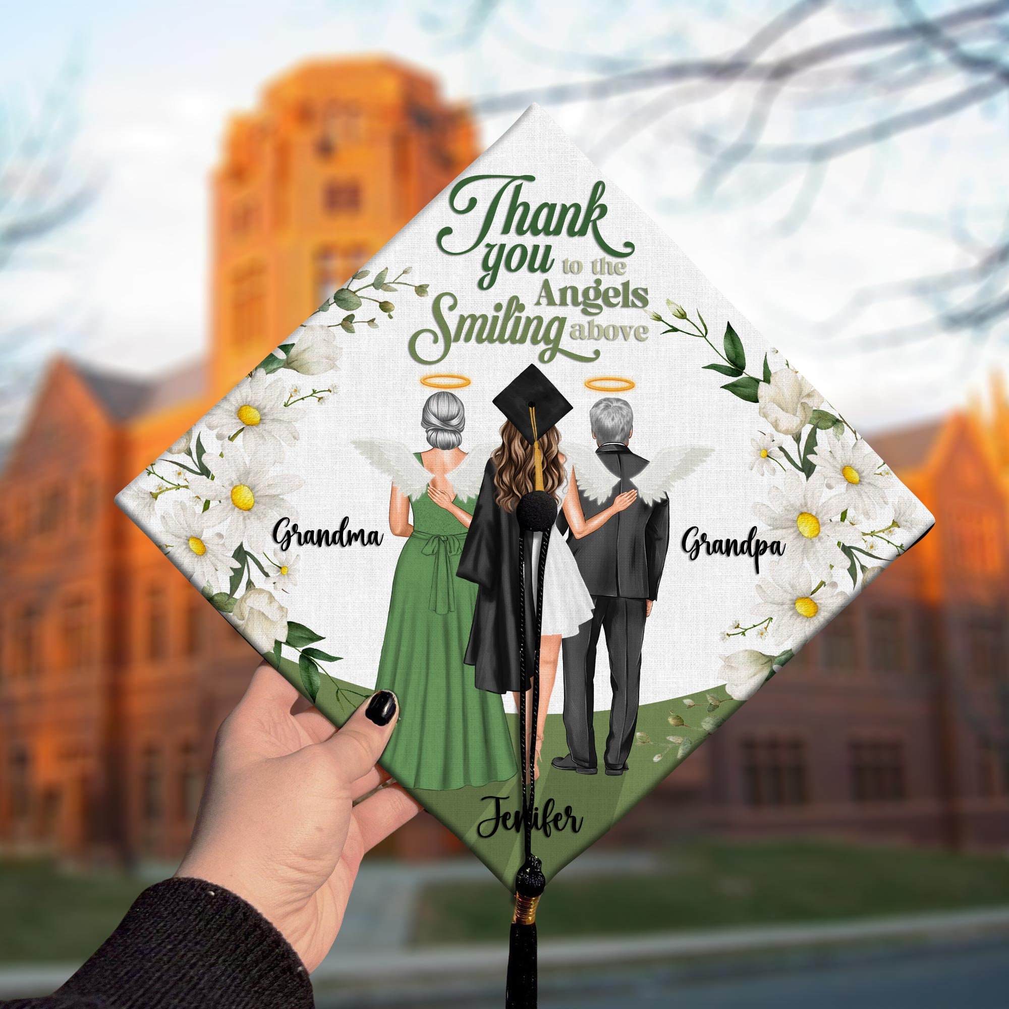Personalized Thank You Parents Grad Cap Topper Class of 2024, Custom ...