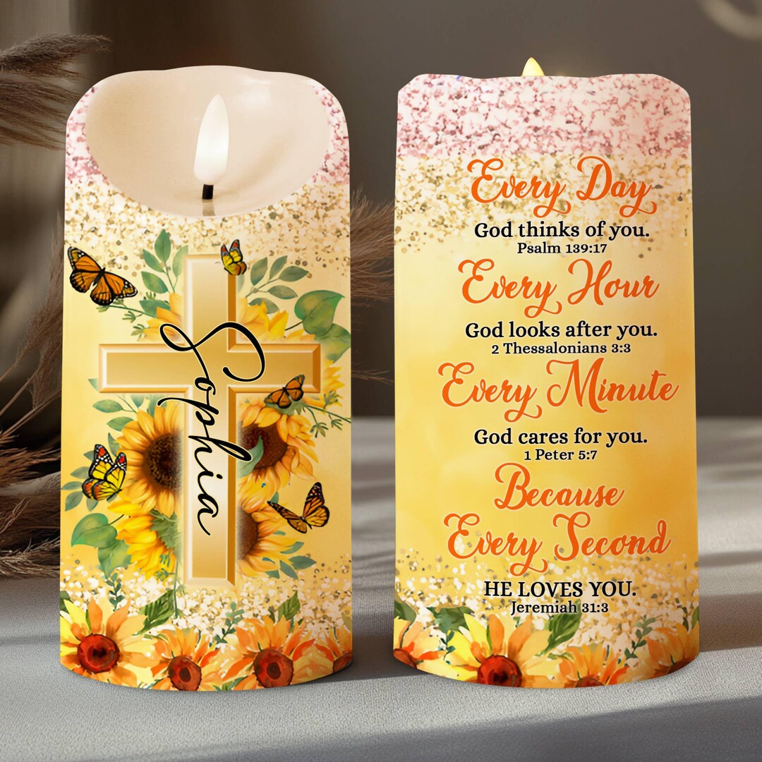Jesus Led Candle, Jesus Christian Candle, Christian Prayer LED Candle ...