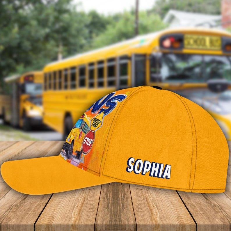 Personalized School Bus Driver Hat, Bus Driver Cap, Back to School Gift ...