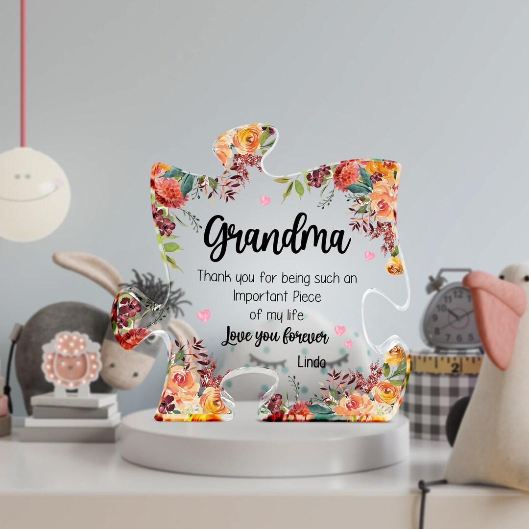 Personalized Grandma Acrylic Plaque, Thank You for Being Such an ...