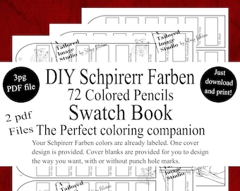 Prismacolor Premier 72-ct. Assorted Printable Swatch Chart - Etsy