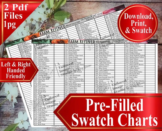 Raam Refined Master Collection 180 Premium Soft Touch Swatch - Etsy