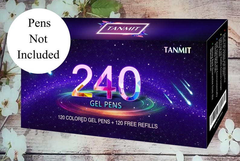 Tanmit 240 Set (120 Gel Pens 120 Pen Refills) Swatch Charts (PDF ...