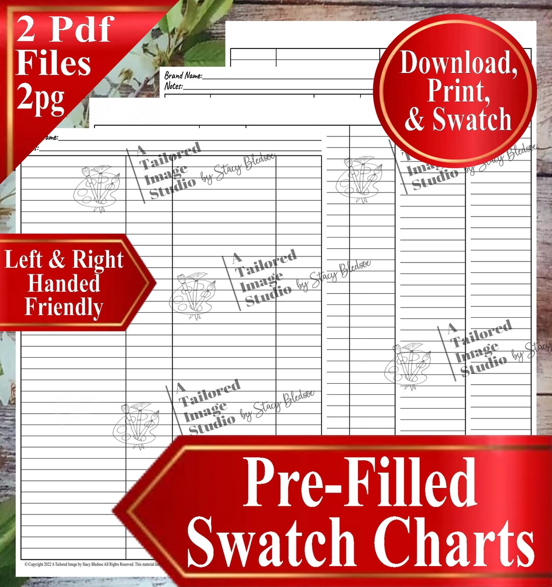 Blank Unbranded 72 Swatch Chart - Etsy Blank Unbranded 72 Swatch Chart - Etsy