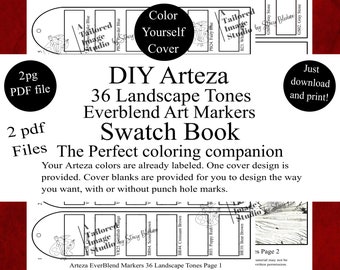 Arteza Everblend 36 Tropical Tones Swatch Chart - Etsy