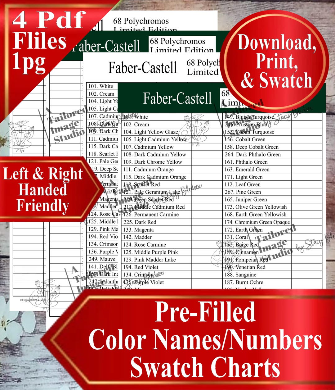Faber Castell 68 Polychromos Limited Edition Colored Pencils Swatch ...