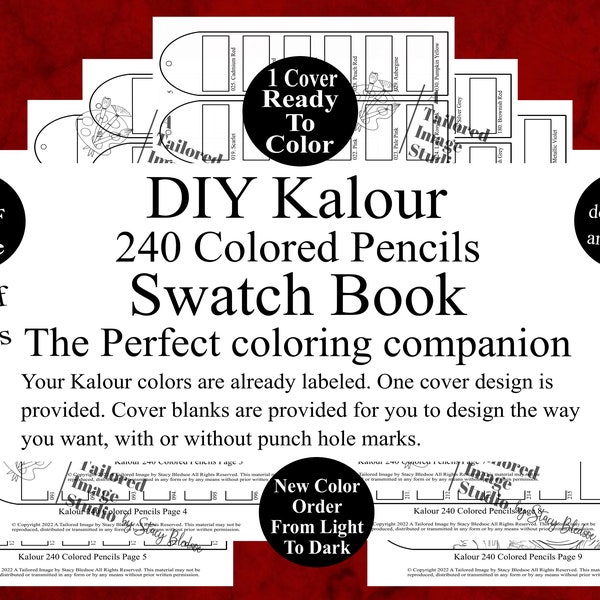 Kalour 240 Color Chart - Etsy