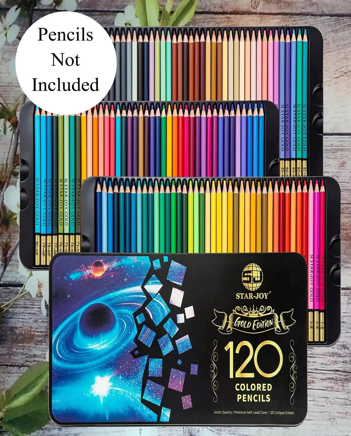 Star Joy Gold 120 Colored Pencils Swatch Chart (PDF Download) - Etsy