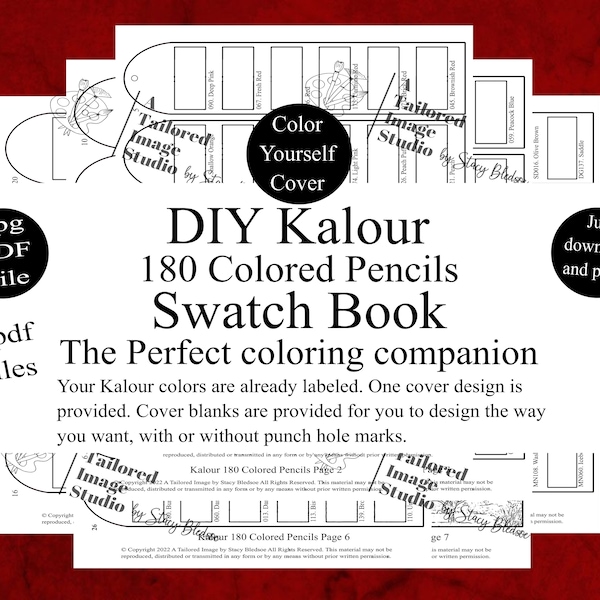 Kalour 180 Swatch Chart - Etsy