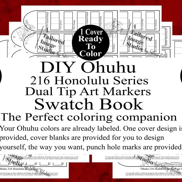 216 Ohuhu Color Chart - Etsy