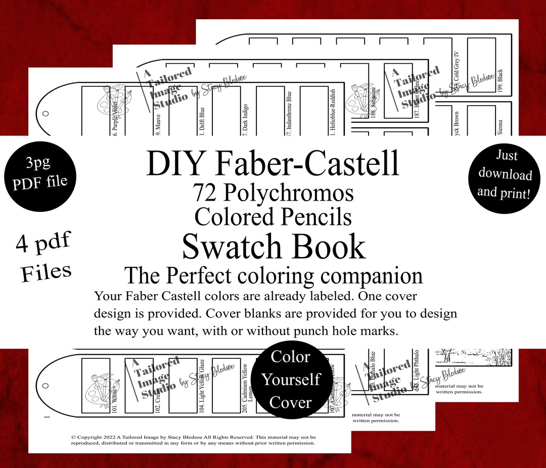 Faber-castell 72 Polychromos Colored Pencils Swatch Book Style 1 (PDF ...