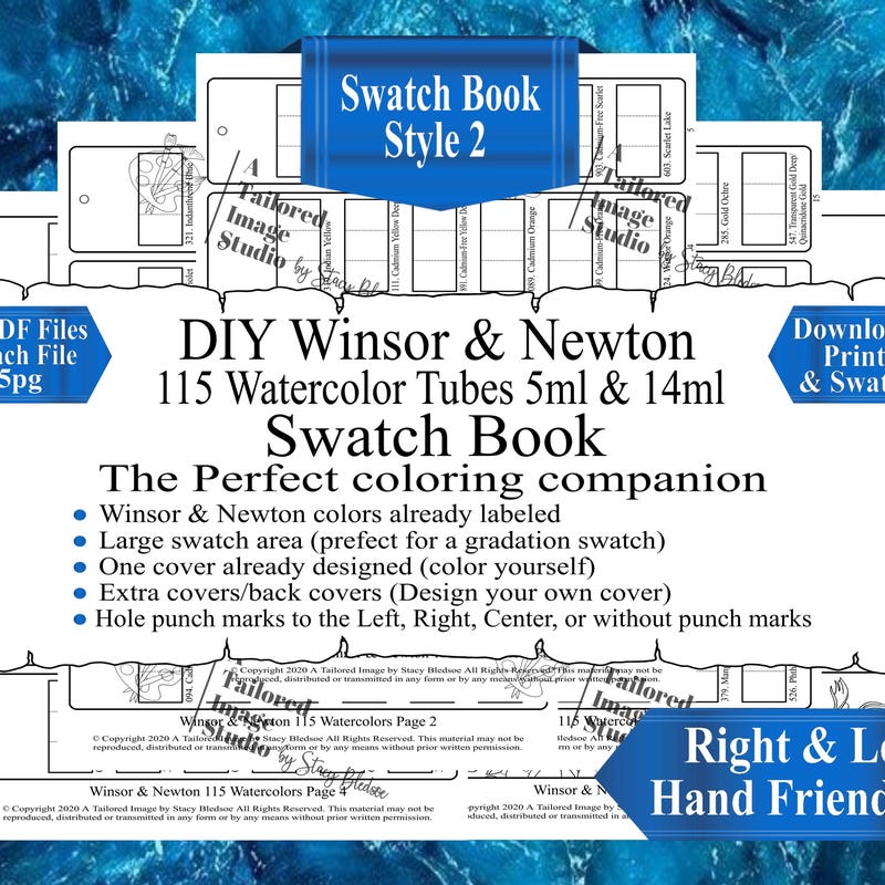 Watercolor Sample Sheet - Etsy