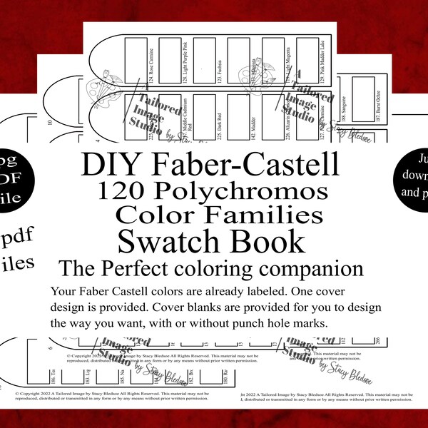 Polychromos colored pencil chart - Etsy France