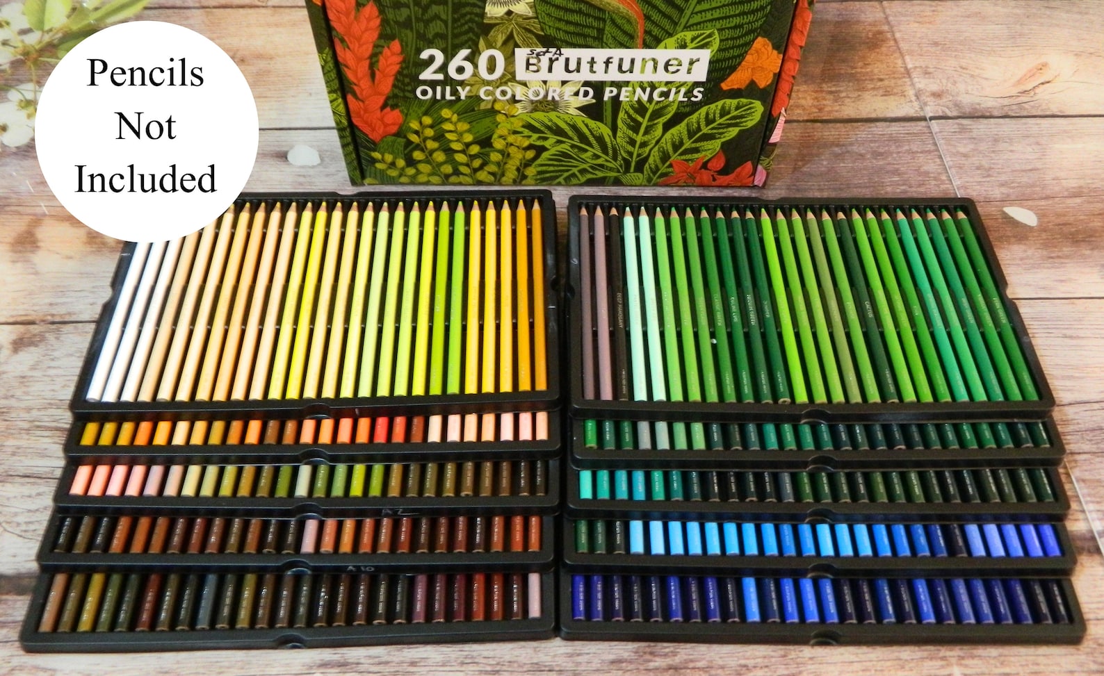 Brutfuner 520 Oily Colored Pencils DIY Color Swatch Book Style - Etsy ...