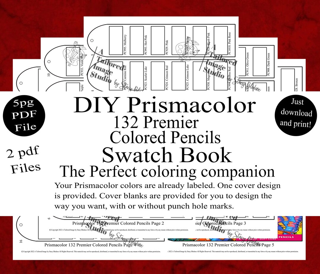 Prismacolor 132 Premier Colored Pencils Swatch Book Style 1 (PDF ...