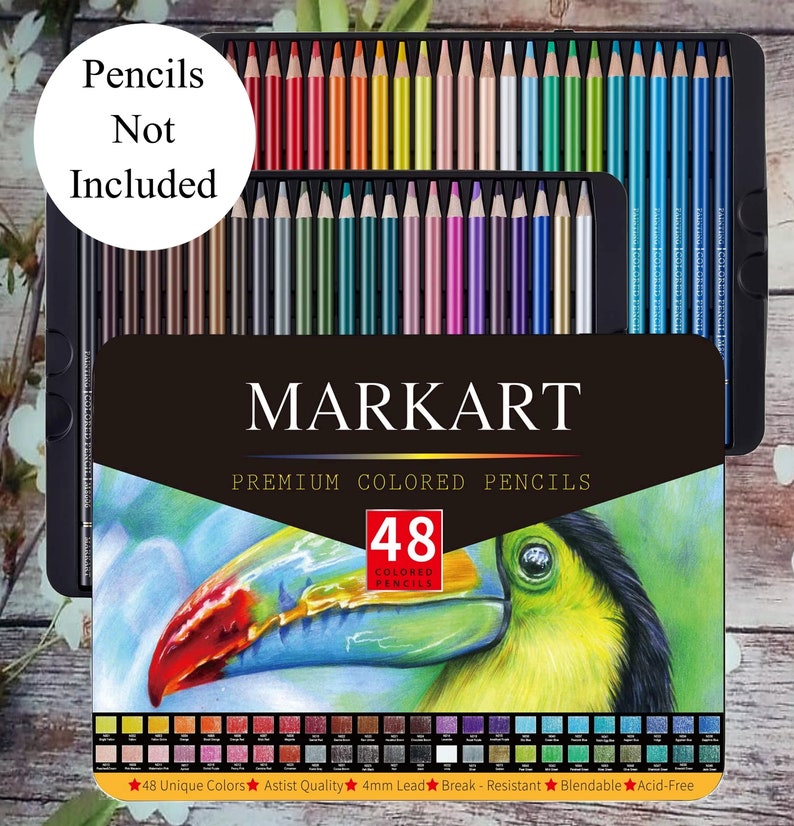 Markart 48 Colored Pencils Swatch Chart (PDF Download) - Etsy