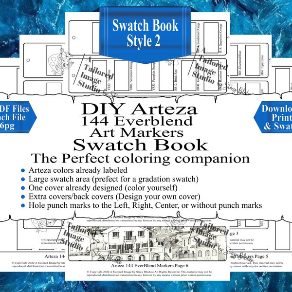 Arteza Color Chart - Etsy