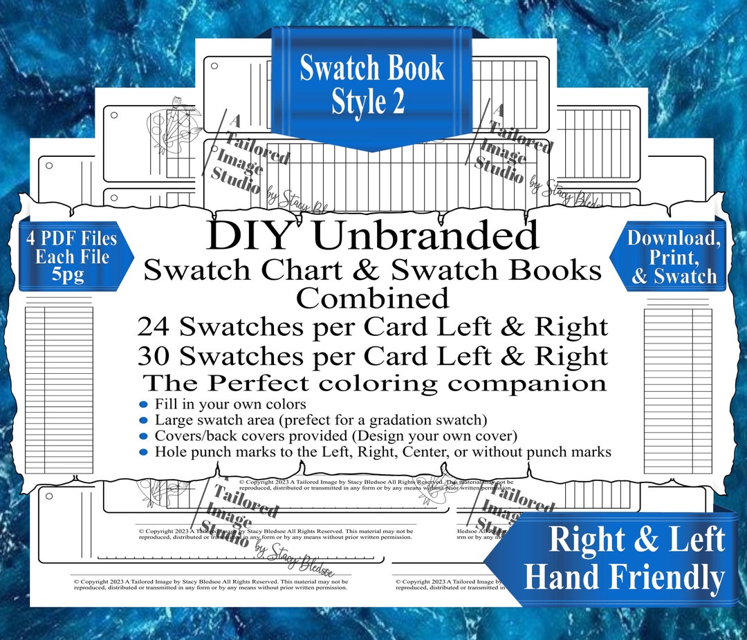 Unbranded Universal Swatch Chart Style 24 & 30 Swatches DIY Color ... Unbranded Universal Swatch Chart Style 24 & 30 Swatches DIY Color ...