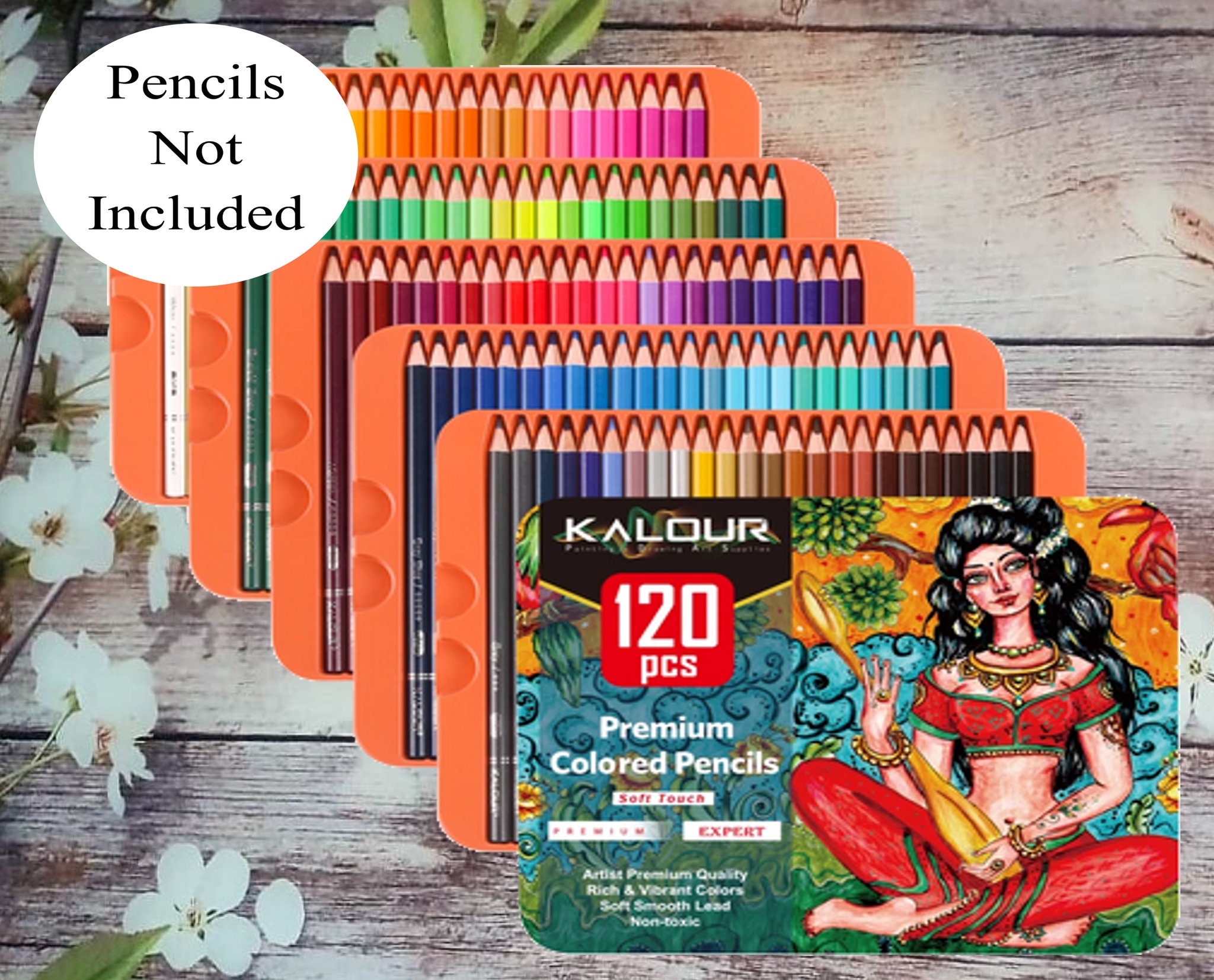 Kalour 120 Colored Pencils Swatch Chart (PDF Download) - Etsy