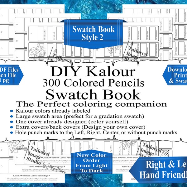 Kalour 300 Swatch Chart - Etsy Australia