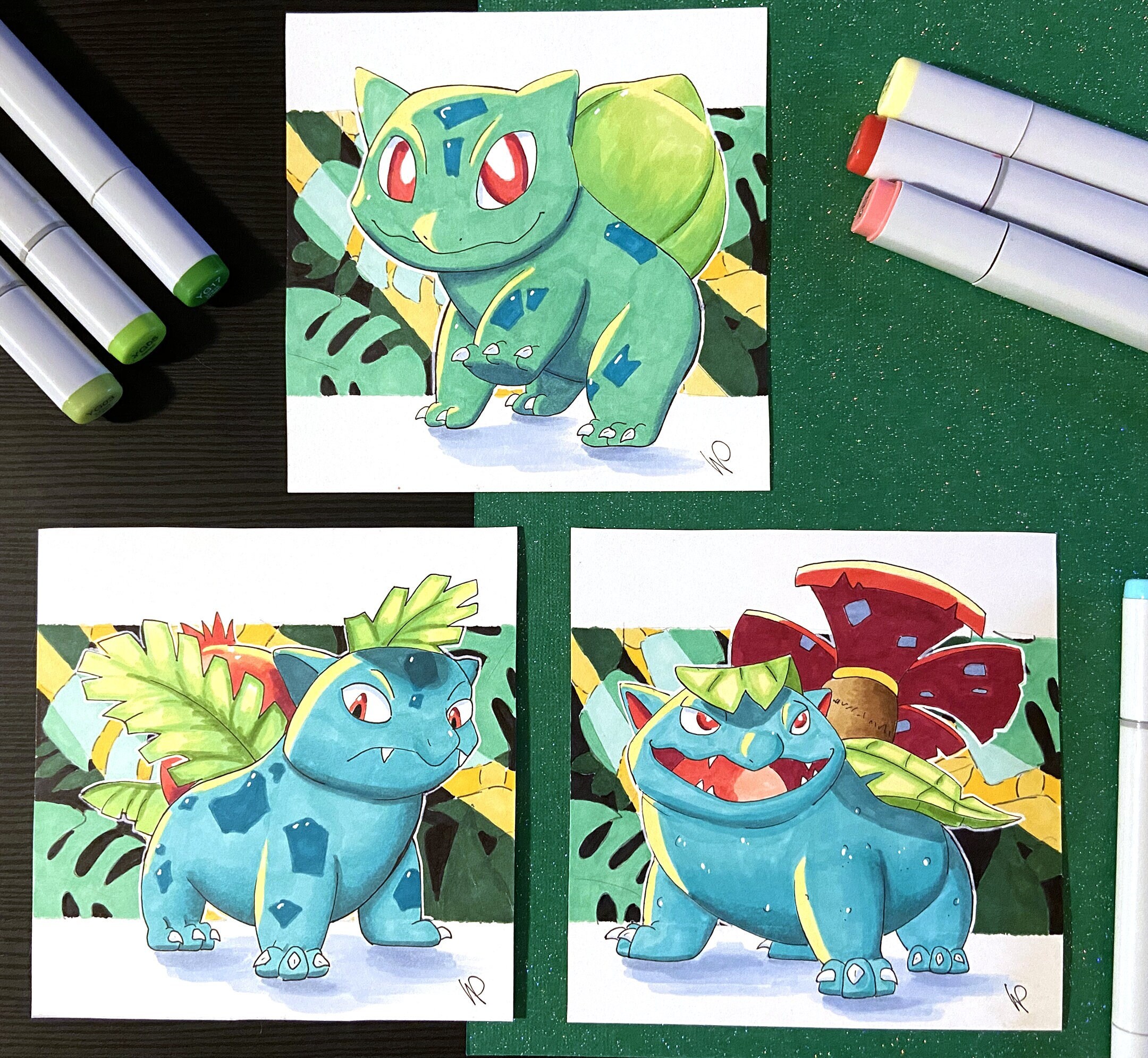 Bulbasaur Ivysaur Venusaur Drawing