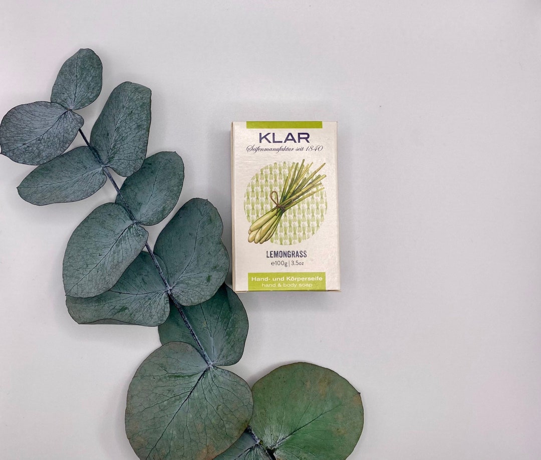 Lemongrass Soap by Klar Seifen 100g Palm Oil Free Vegan Natural ...